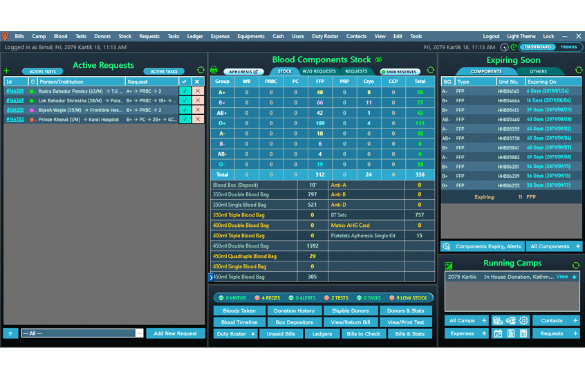 bloodPOINT® - Blood Bank Management System - Half Digits