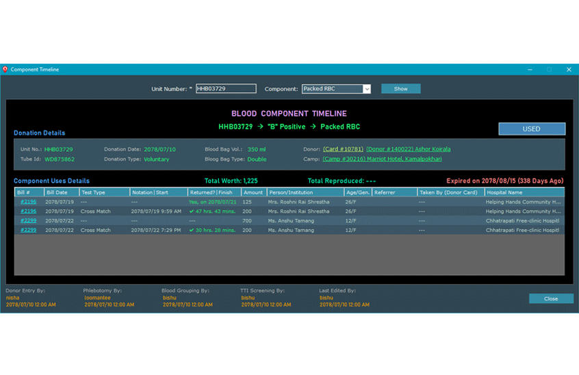 bloodPOINT® - Blood Bank Management System - Half Digits