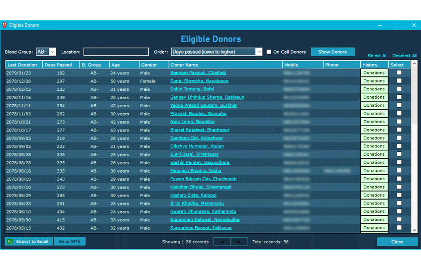 bloodPOINT® - Blood Bank Management System - Half Digits